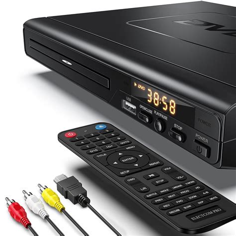 ELECTCOM / HD 1080P DVD-плеер 3621 / В комплекте кабель HDMI и кабель ...