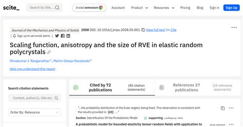 Scaling Function Anisotropy And The Size Of Rve In Elastic Random