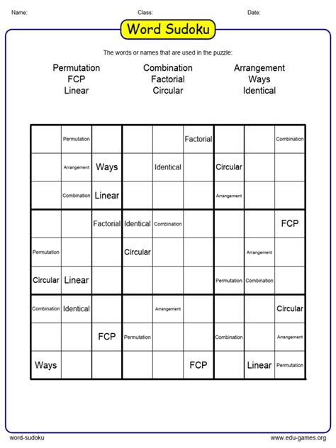 grade 10 sudoku pdf permutation combinatorics