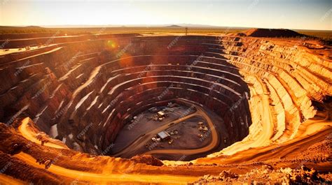 Premium Ai Image Open Pit Of Copper Mine