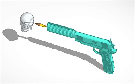 3d Design Gun Tinkercad