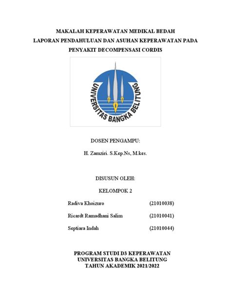 Decompensasi Cordis Revisi Pdf