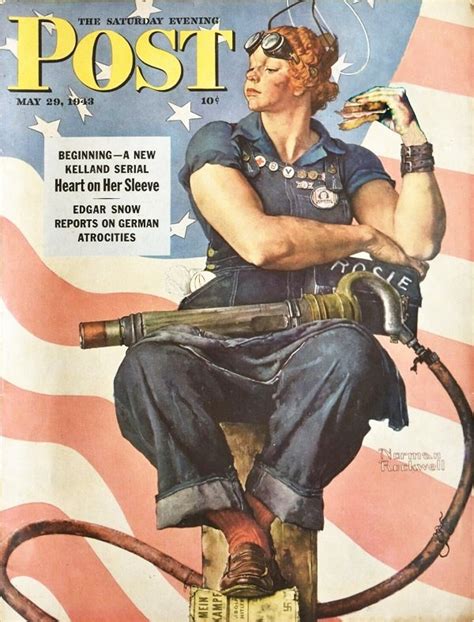 Rosie The Riveter May 29 1943 The Saturday Evening Post Table Of