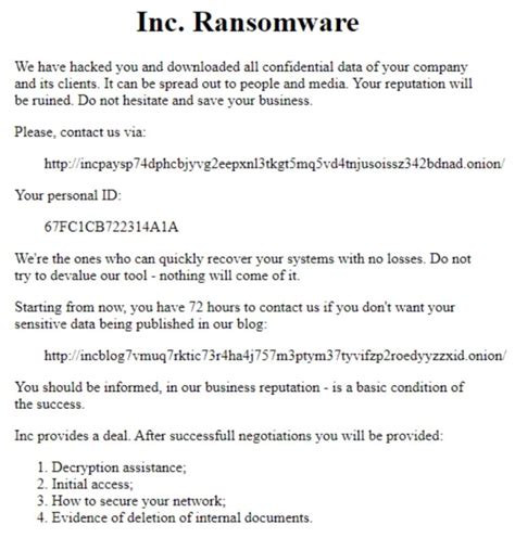 Inc Ransomware Ransomware Analysis Detection And Mitigation
