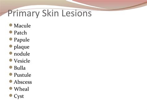 Skin Lesions Ppt