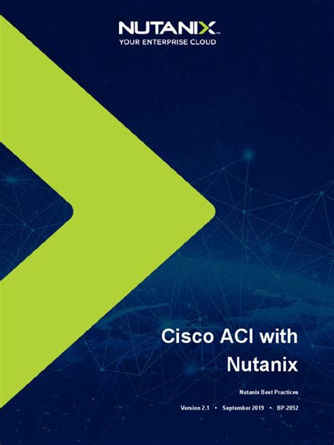 Cisco Aci Nutanix Integration Best Practices Pdf Pdf Cloud Computing Computer Network