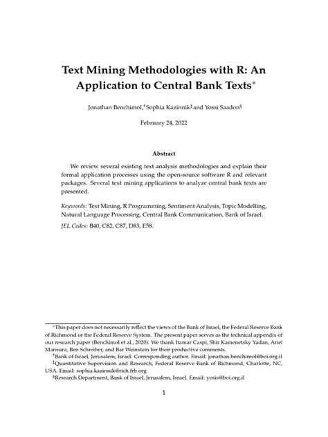 Text Mining Methodologies Pdf Quantitative Research Analysis