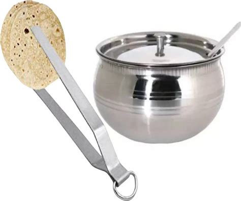 Shubhco Roti Chimta Tong Or Chapati Pakad Chimta With Steel Gheepot Oil