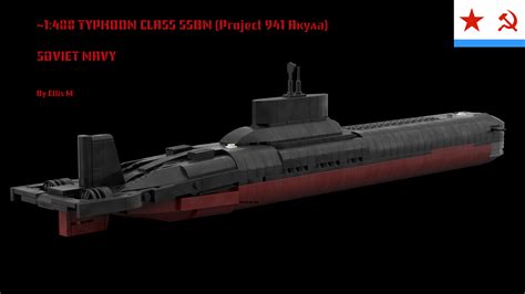 Lego Typhoon Class Ssbn ~1400 Rsubmarines