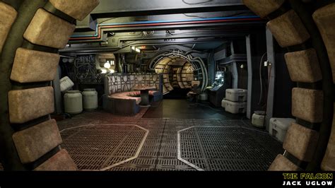 Jack Uglow Millennium Falcon Interior Environment Art