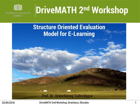 Pdf Structure Oriented Evaluation Model For E Learning Drivemath 2 Nd