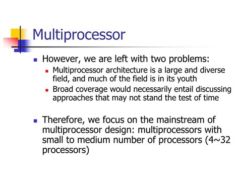 PPT Chapter4 Multiprocessors PowerPoint Presentation Free Download ID 760640