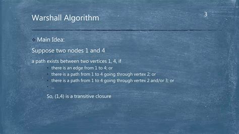 Find Transitive Closure Using Floyd Warshall Algorithm Pptx
