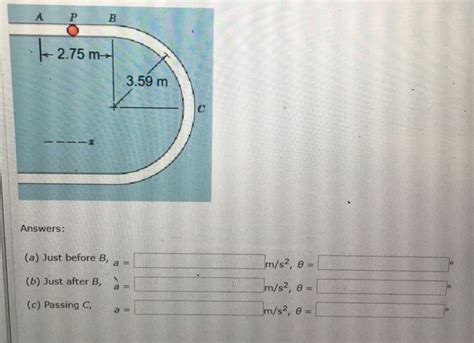 Solved The Particle P Starts From Rest At Point A At Time T Chegg Com
