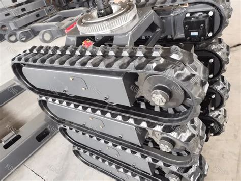 Ton Rubber Track System Steel Track Crawler Track Undercarriage For Drilling Rig Crawler