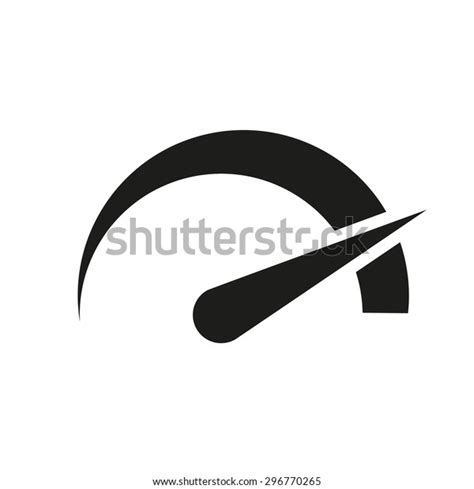 Tachometer Speedometer Indicator Icon Performance Measurement Stock Vector Royalty Free 296770265