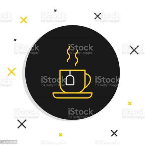 흰색 배경에 고립 된 티 백 아이콘과 차의 라인 컵 다채로운 개요 개념 벡터 0명에 대한 스톡 벡터 아트 및 기타 이미지 0명 개념 건강한 생활방식 Istock