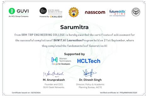 Sarumitra Sivakumar On Linkedin Ai Learningtogether Innovation