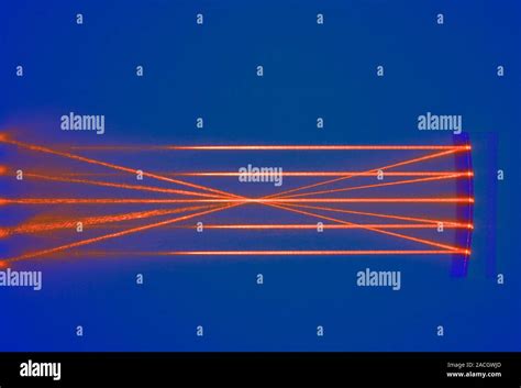 Parallel Rays Of Light Are Reflected By A Concave Mirror Stock Photo Alamy