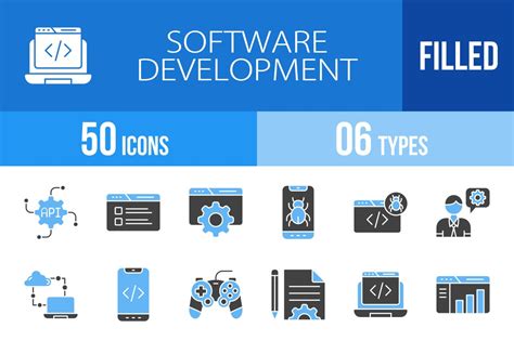 50 Software Development Icons Icons ~ Creative Market