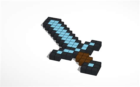 3d Design Diamond Sword Tinkercad