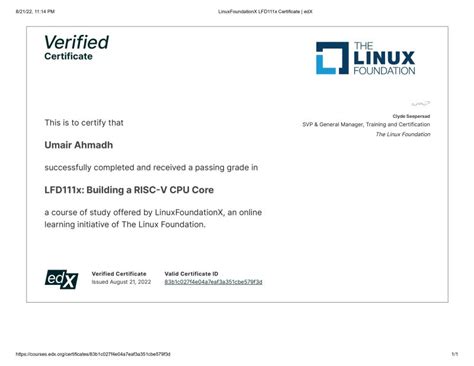 Umair Ahmadh On Linkedin Riscv Processor Verilog Linux Riscv