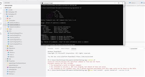 Dotnet Ef Could Not Execute Because The Specified Command Or File Was