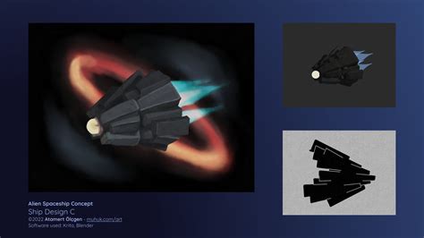 Atamert Ölçgen Art Alien Spaceship Concept