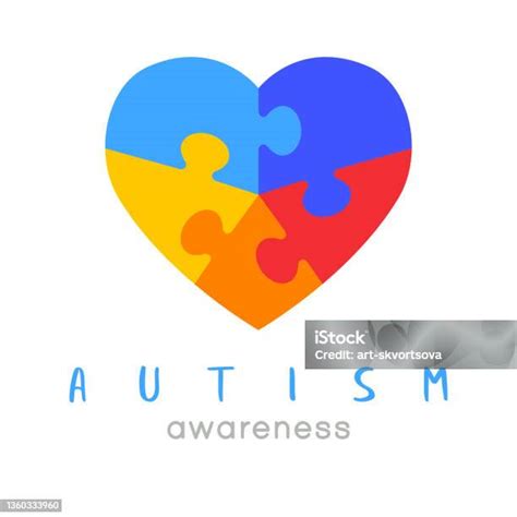 세계 자폐증 인식의 날 세계 자폐증 인식의 달 다채로운 퍼즐 벡터 디자인 기호 기호 자폐증의 상징 의료 플랫 일러스트 의료 퍼즐 디자인 4월에 대한 스톡 벡터 아트 및 기타