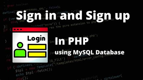 Login And Register Using Php And Mysql Youtube