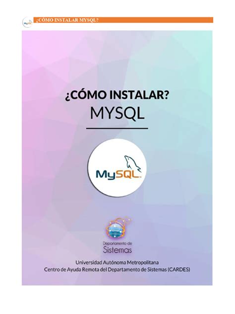 Mysql Pdf Mi Sql Tecnologías De La Información