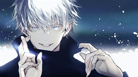 Satoru Gojo 4k Ultra Hd Wallpaper White Haired Jujutsu Kaisen Icon By