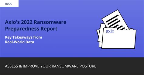 Axios 2022 Ransomware Preparedness Report Key Takeaways From Real World Data Security Boulevard