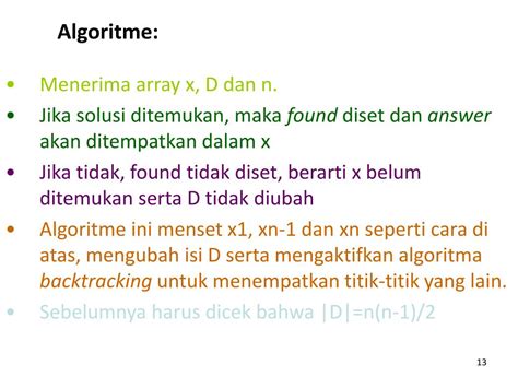 Ppt Pertemuan 10 Teknik Backtracking Pengertian Cara Kerja Contoh