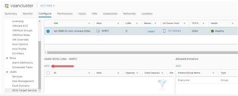 Configure Vmware Vsan Iscsi For Windows Server Failover Cluster Wsfc