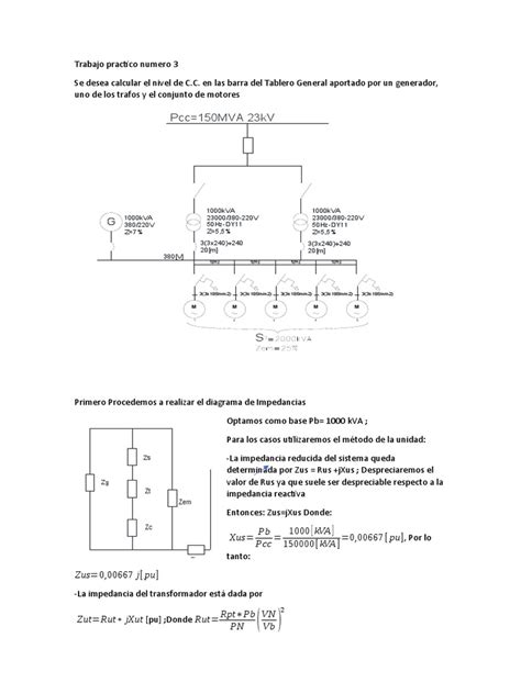Cálculo De Cortocircuito En Tableros Pdf Ingenieria Eléctrica