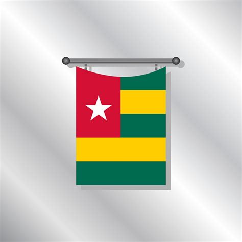 Illustration Of Togo Flag Template 13349537 Vector Art At Vecteezy
