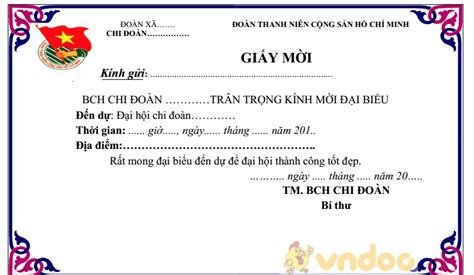 30 Các Loại Mẫu Giấy Mời Thông Dụng Nhất Hiện Nay Tri Thức Việt