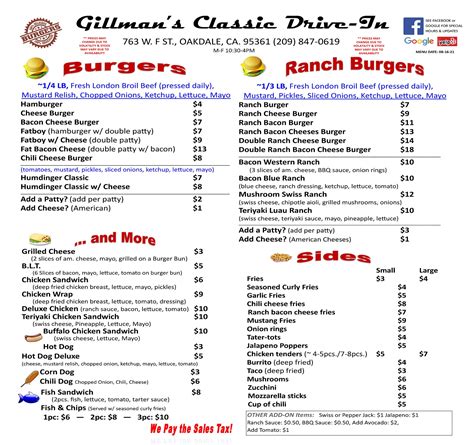 Gillmans Classic Drive In Oakdale Ca