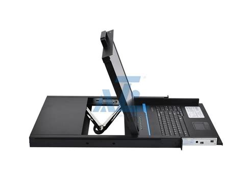 1U Rack Mount 8 Port USB HDMI 19 LCD KVM Console AZE