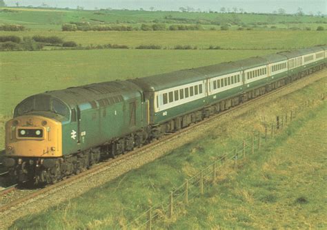 Uk Class 40 40169 Passing Hougham With A King Cross To Flickr