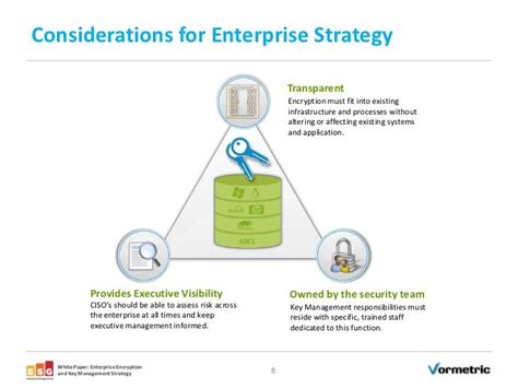 enterprise encryption and key management strategy from vormetric and