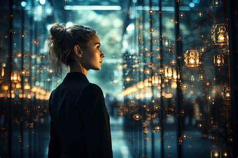 Premium Photo Cyberspace Of The Future Scientific And Technological Innovation