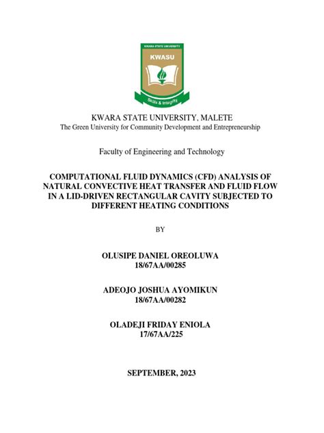 computational fluid dynamics pdf convection heat transfer