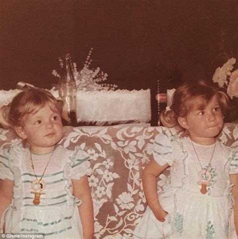 Gisele Bundchen Shares Throwback Photo With Fraternal Twin Sister