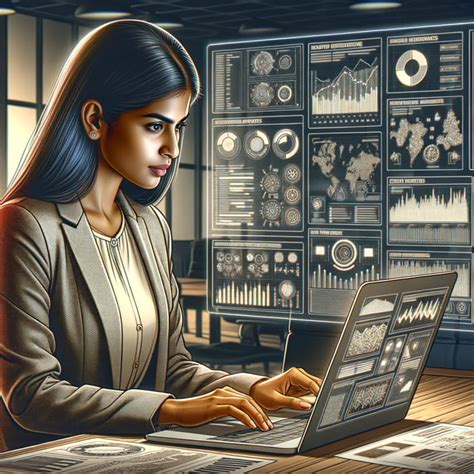 Expert Female Marketer Analyzing Digital Metrics Ai Art Generator Easy Peasy Ai