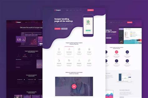 Sooper Mobile Desktop Web App Showcase Html Template Latest Version