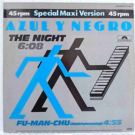 Azul Y Negro The Night Disc Vinil Maxi Vg Discuri Muzică
