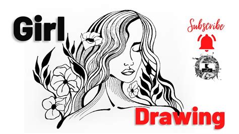 Vlog How To Draw Girl Girl Flowers როგორ დავხატოთ გოგო Youtube