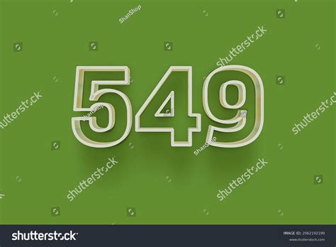 549 3d Number 549 Isolated On Stock Illustration 2062192199 | Shutterstock